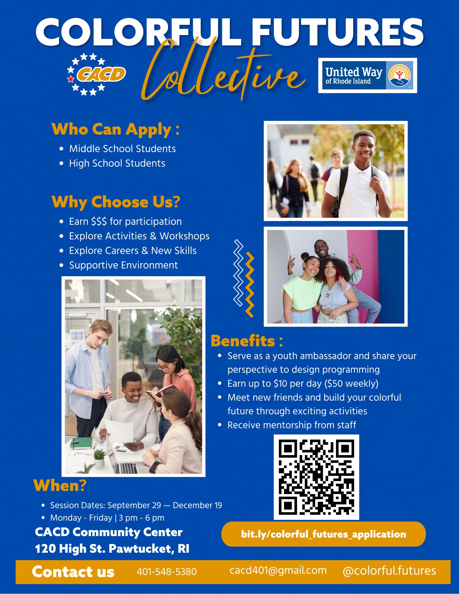 CACD – Colorful Futures After School Program – Lyman B. Goff Middle School