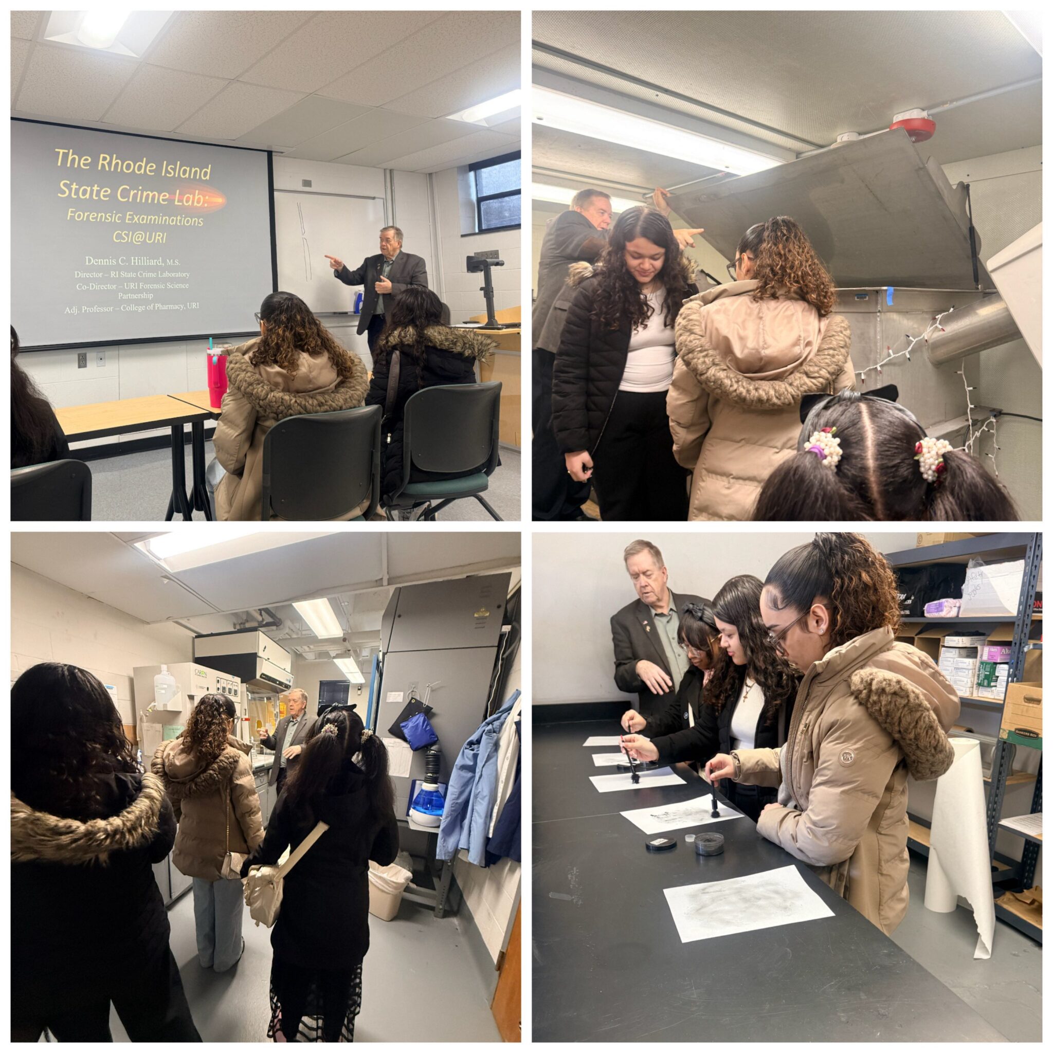 Shea High School Students Visit The University of Rhode Island’s Crime ...