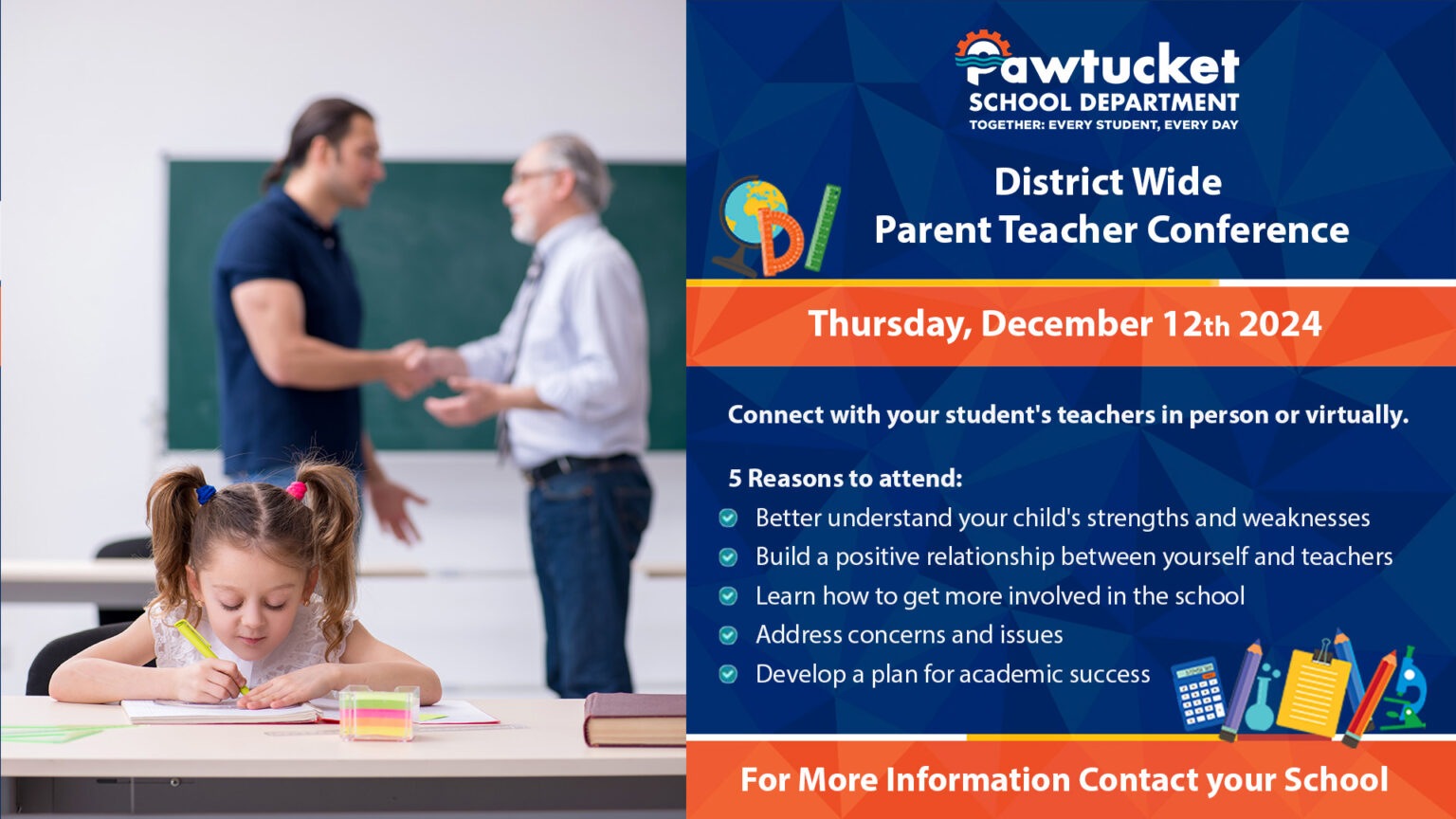 District Wide Parent/Teacher Conferences – December 12th – No School ...