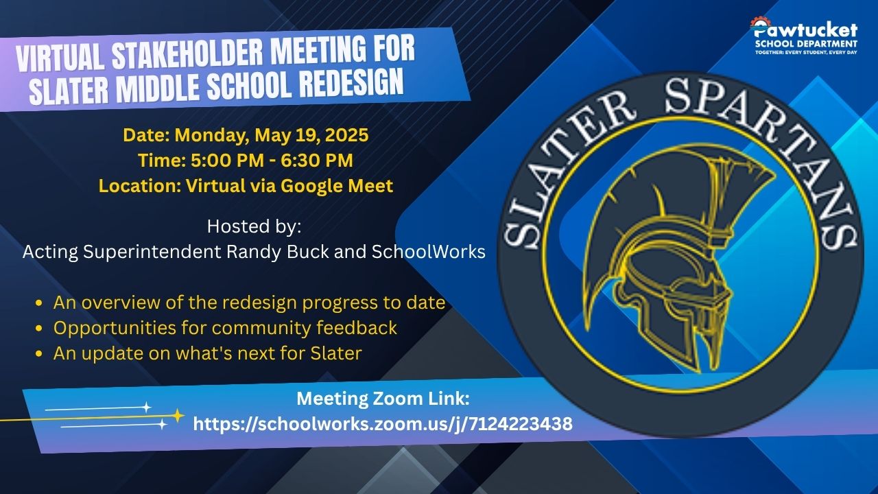 Virtual Stakeholder Meeting for Slater Middle School Redesign ...