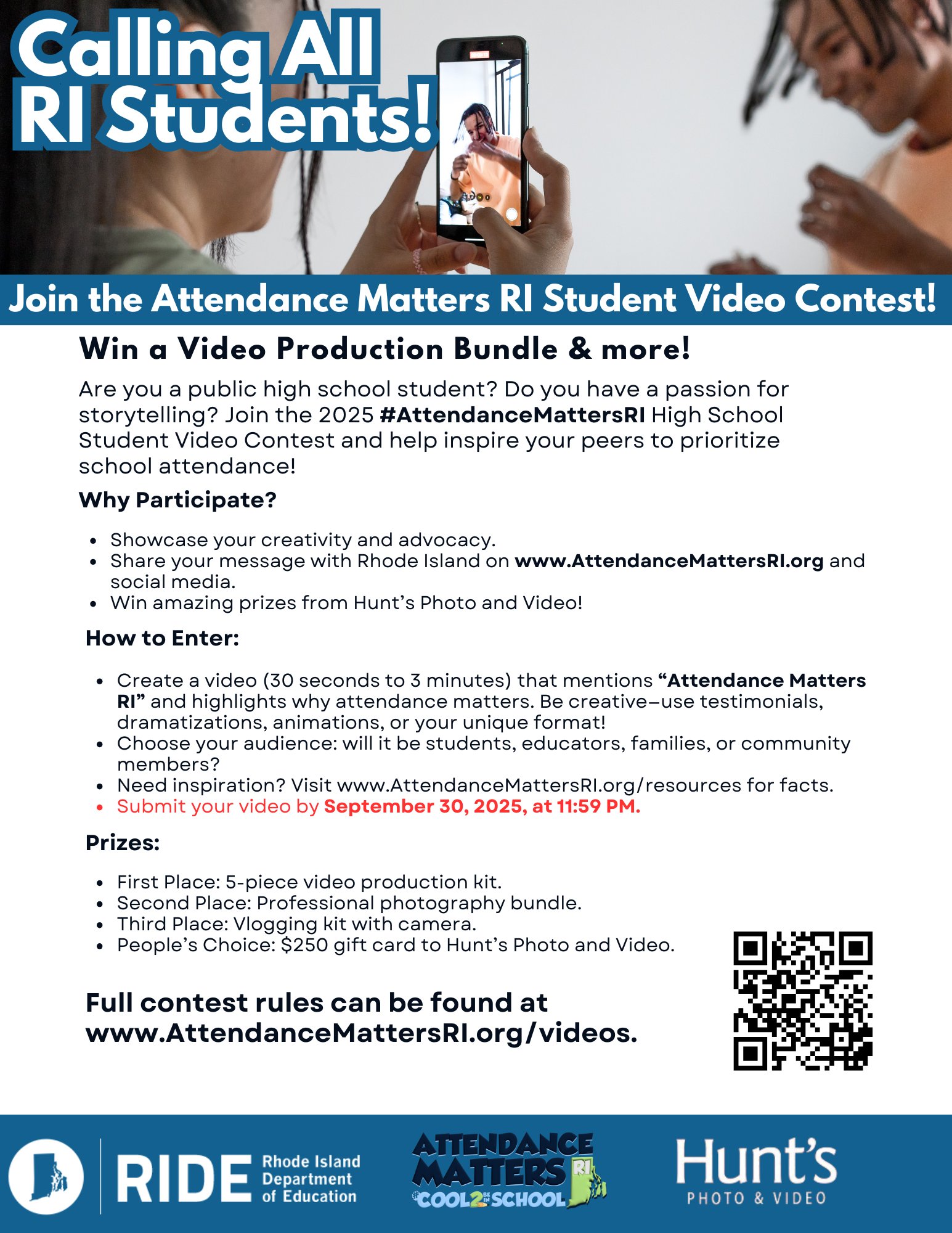 Attendance Matters RI Student Video Contest! – Pawtucket School Department