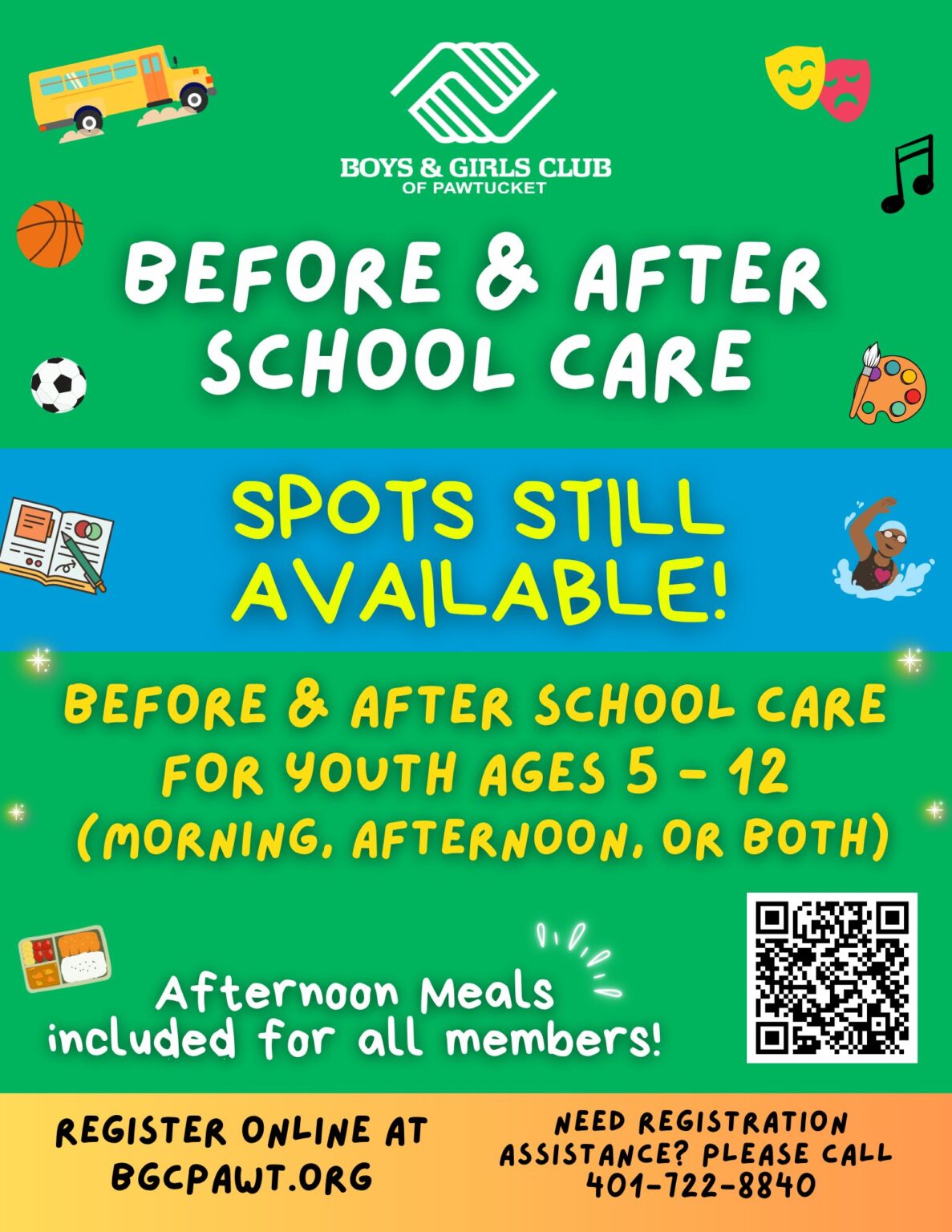 Before and After School Care at the Club – Pawtucket School Department